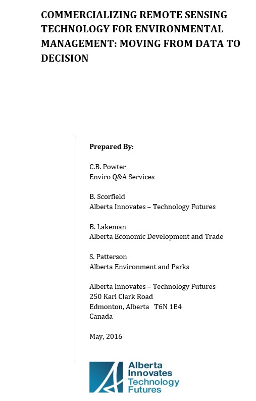 Commercializing Remote Sensing Technology for Environmental Management ...
