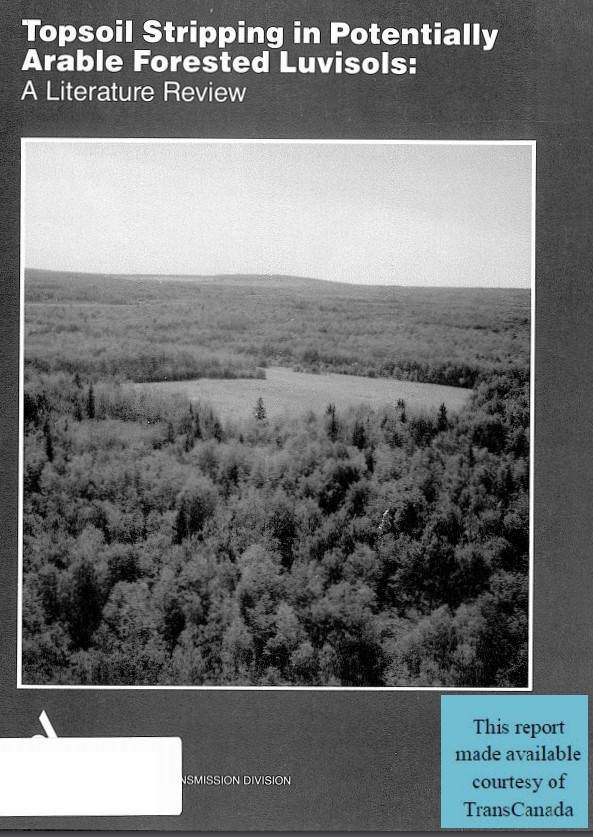 Topsoil Stripping in Potentially Arable Forested Luvisols: A Literature ...