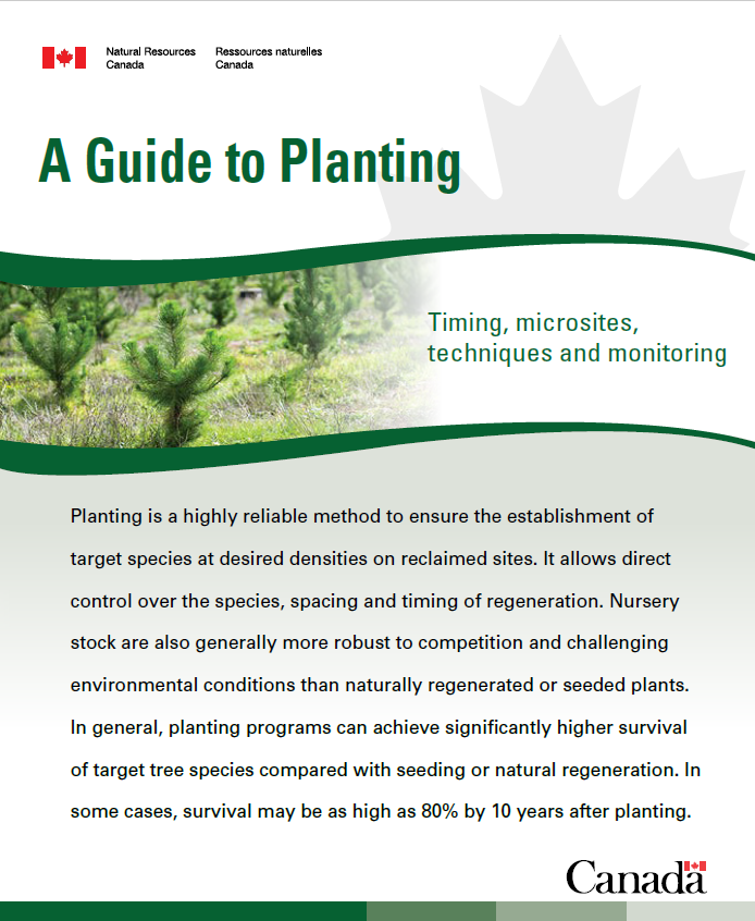 A Guide to Planting | Canadian Conservation and Land Management (CCLM ...