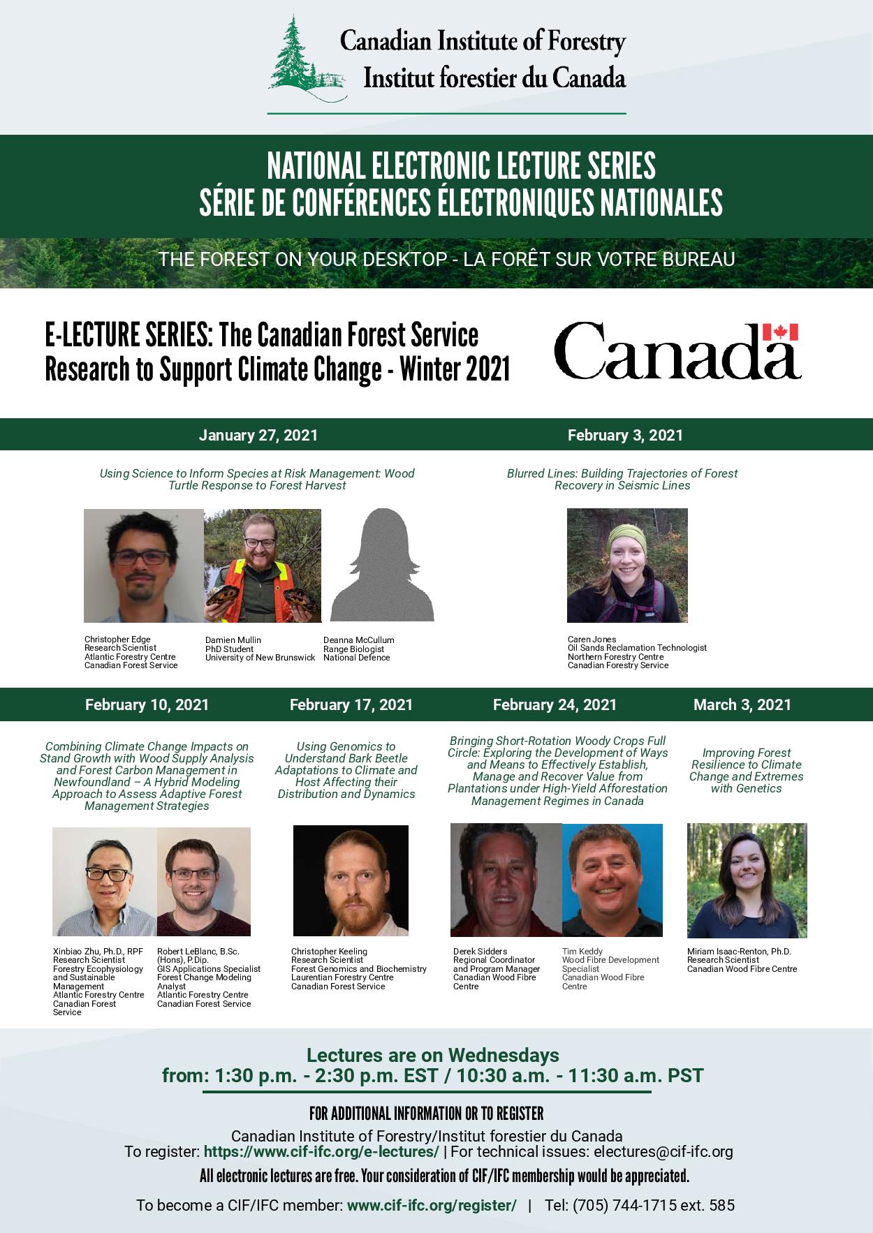 E-Lecture Series Winter 2021: The Canadian Forest Service Research to ...