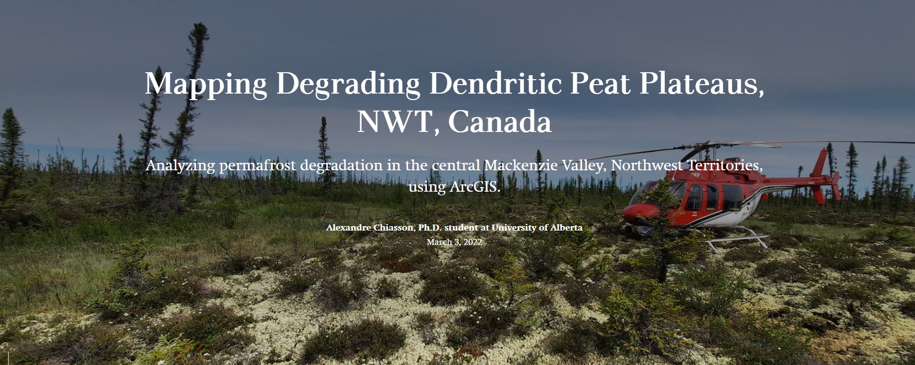 Mapping Degrading Dendritic Peat Plateaus, NWT, Canada | Canadian ...