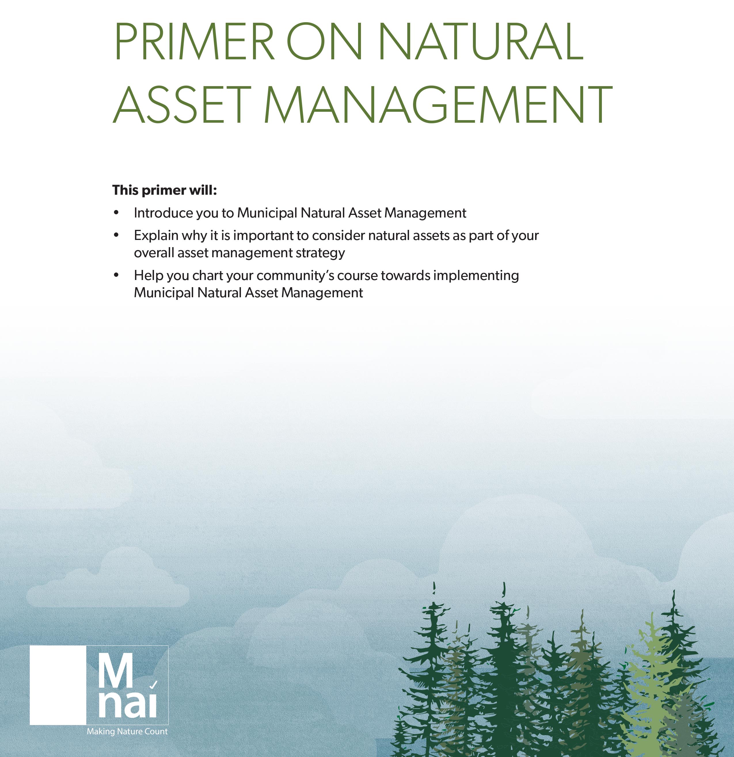 Primer on Natural Asset Management for FCM's 2018 Sustainable ...