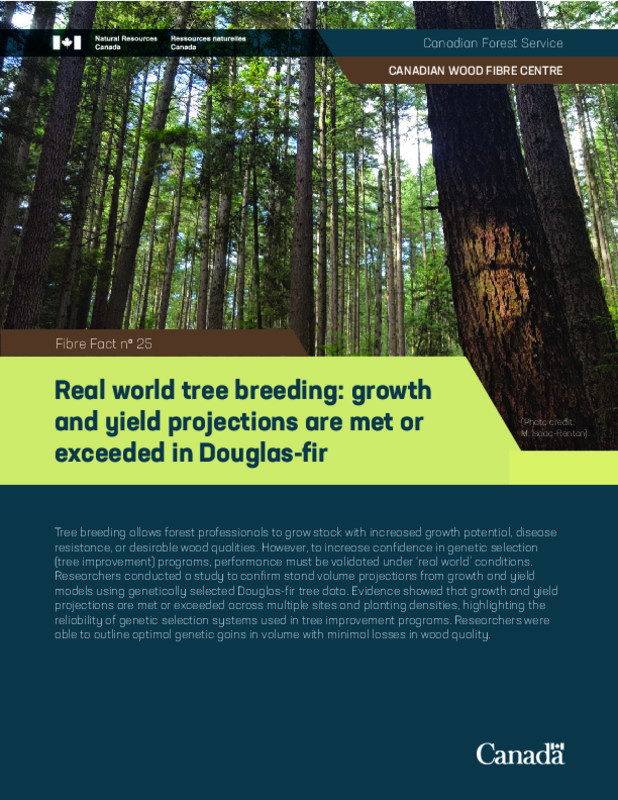 Real World Tree Breeding: Growth and Yield Projections are Met or ...