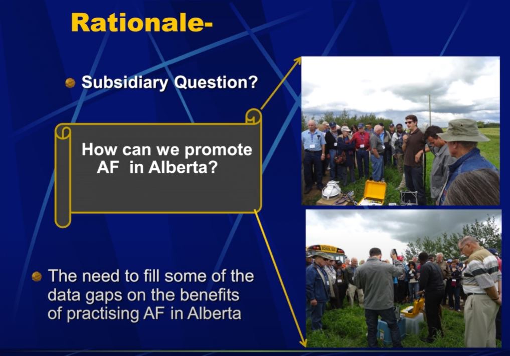 Video - Soil Carbon Pools in Three Agroforestry Systems in Alberta ...