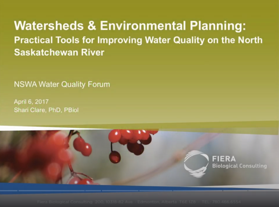 Video - Practical Tools for Improving Water Quality on the NSR ...