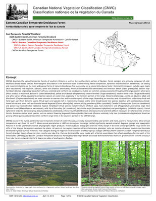 Eastern Canadian Temperate Deciduous Forest | Canadian Conservation and ...