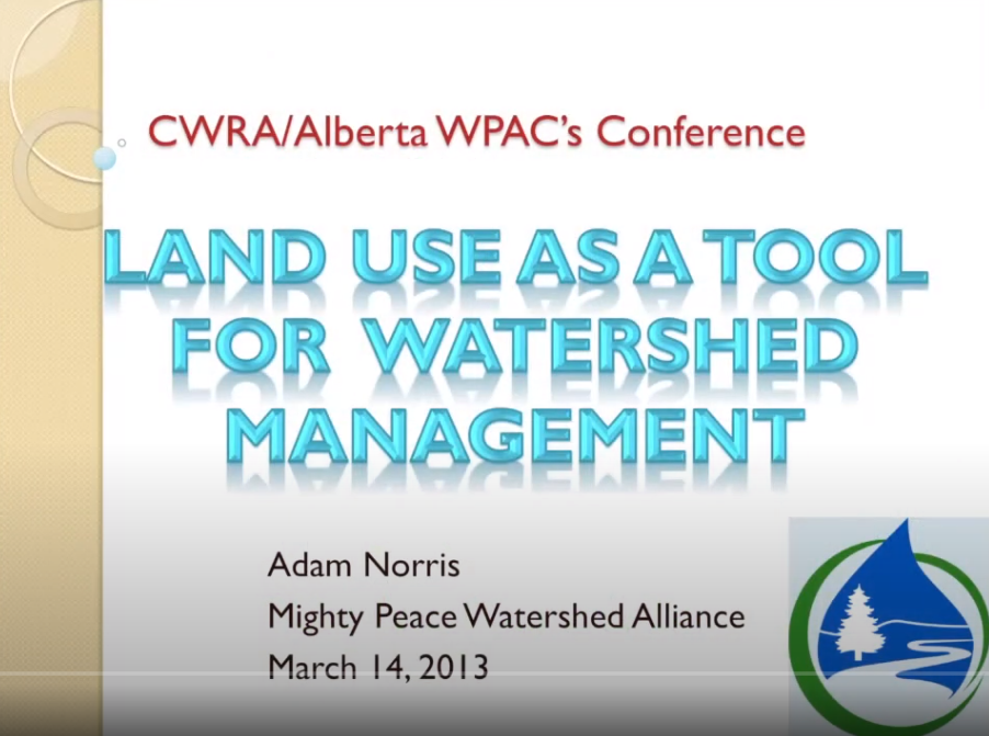 Video - Land Use as a Tool for Watershed Management | Canadian ...