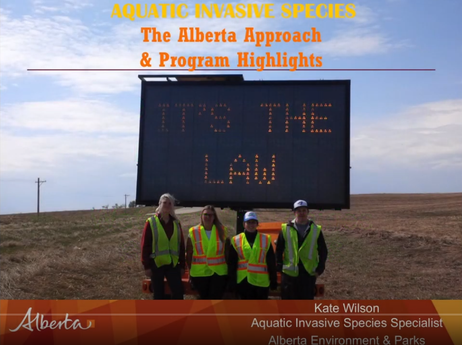 Video - Aquatic Invasive Species: The Alberta Approach & Program ...
